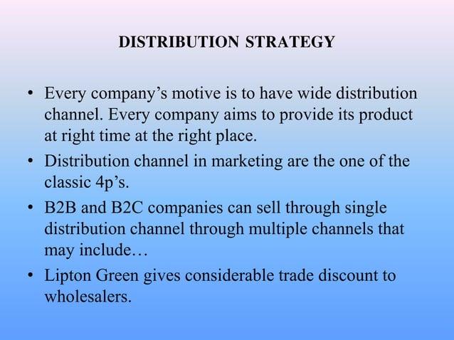 Lipton Green Tea(SWOT Analysis,STP Process, and 4Ps) | PPTX