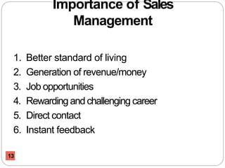 Introduction to Sales Management | PPTX