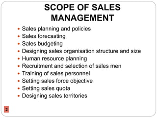 Introduction to Sales Management | PPTX