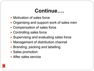 Introduction to Sales Management | PPTX