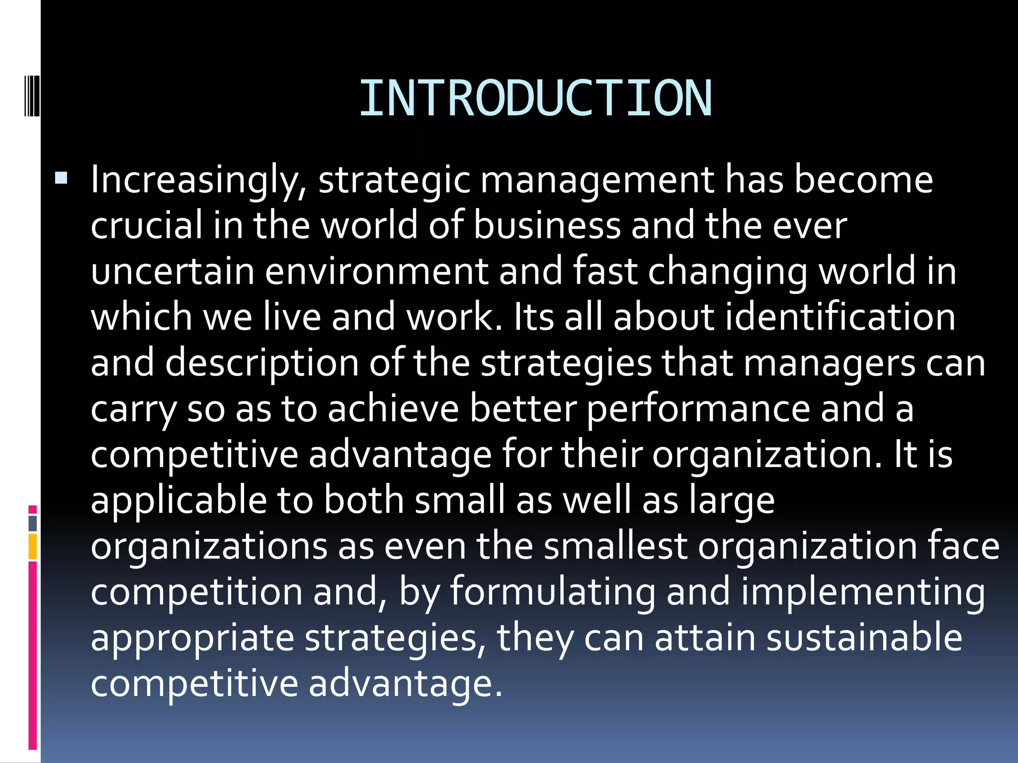 Strategic Management PPT | PPT