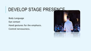 Presentation skills for public speaking | PPT