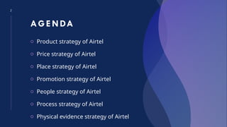 Presentation on Marketing Mix of Airtel for Service Marketing | PPT