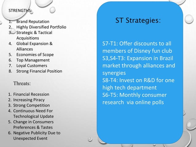 walt disney strategy management | PPTX | Large Business | Business