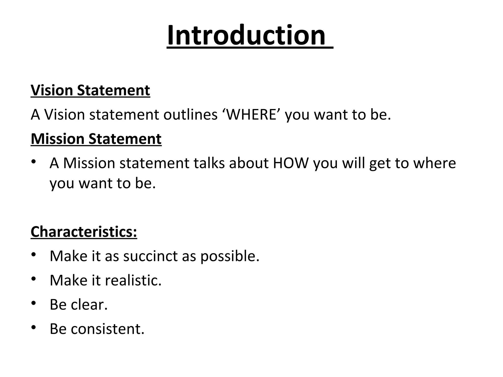 VISION MISSION STRATEGIC MANAGEMENT | PPT