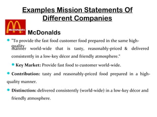 VISION MISSION STRATEGIC MANAGEMENT | PPT