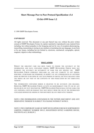 Smpp v3 4 | PDF
