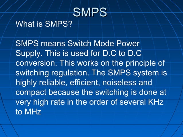 Smps | PPT