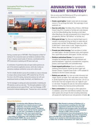 Marketing For Talent: The New Frontier, SMPS, Marketer, August 2014 | PDF