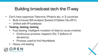 Using IT Equipment in Live Broadcast | PPT