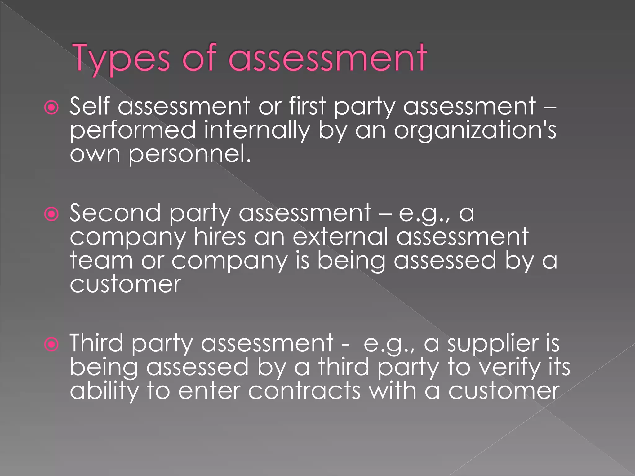 Software assessment and audit | PPTX