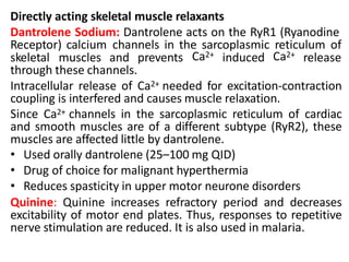 Skeletal Muscle R ,,oa averse effects uses | PPTX | Chemistry | Science