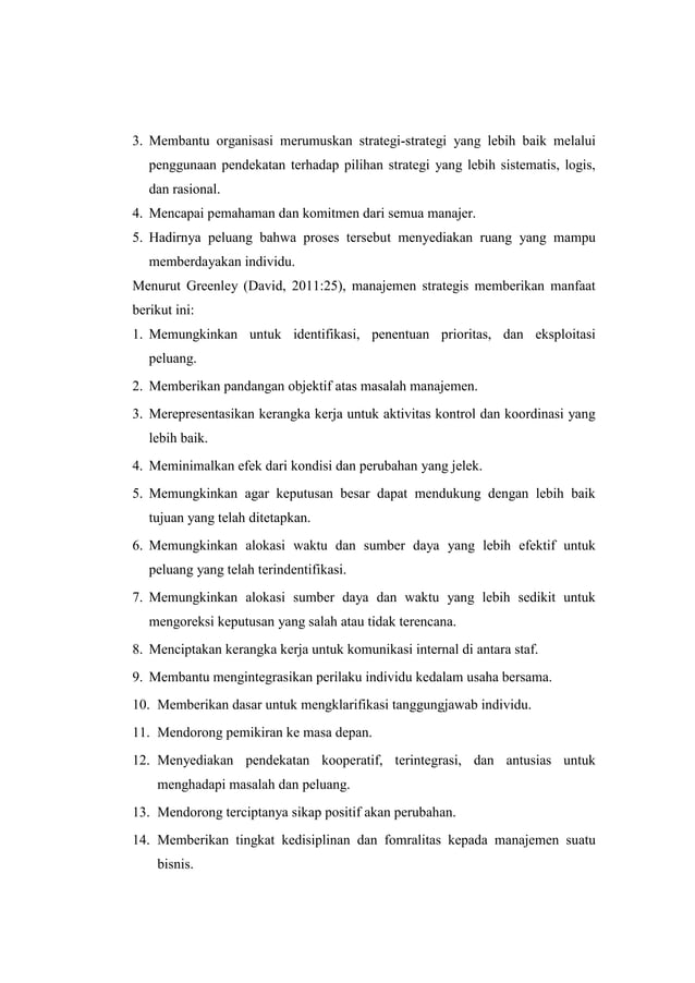 SM, Rame Priyanto, Hapzi Ali, Strategic Management Process, Universitas ...