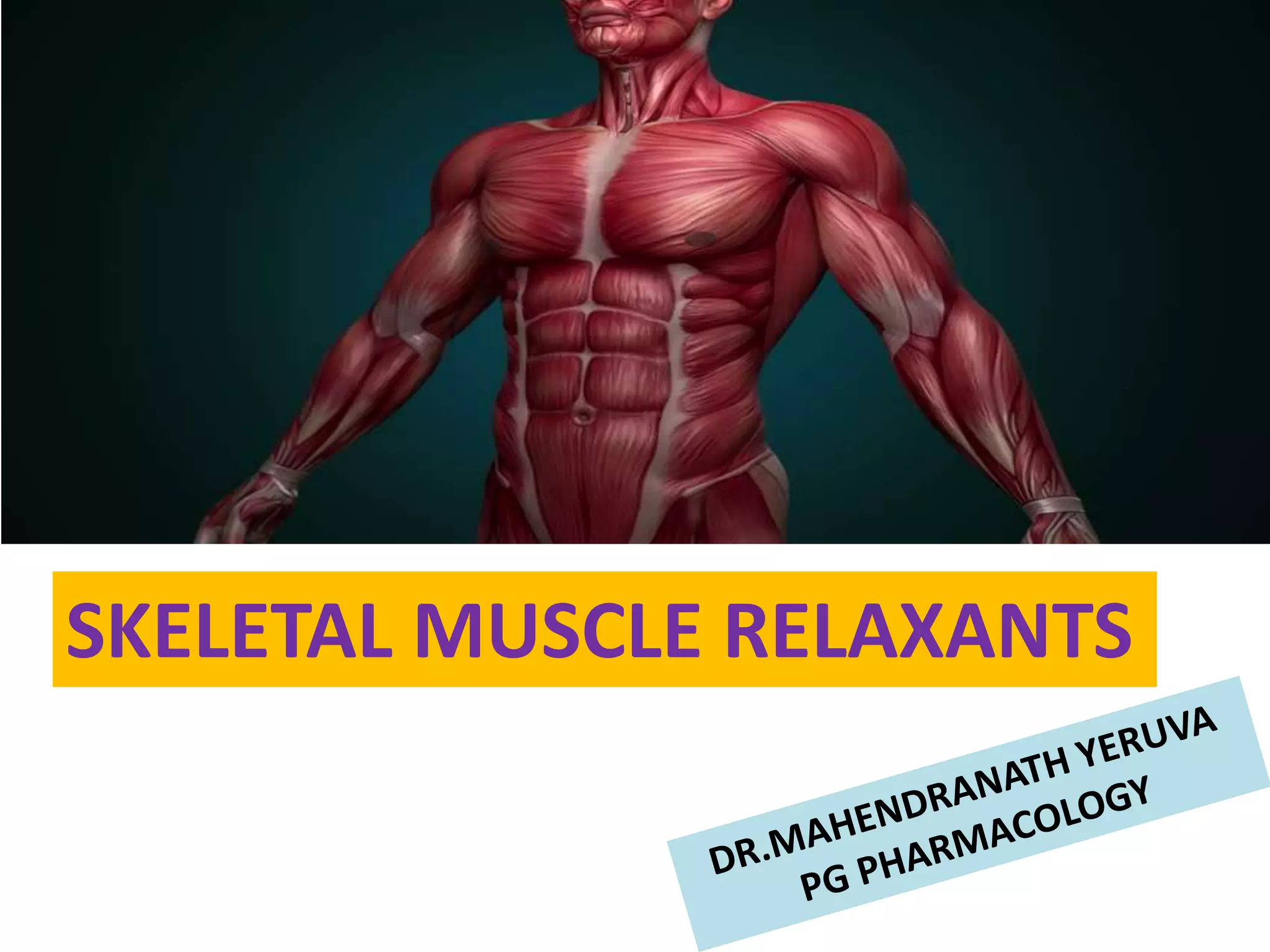 SKELETAL MUSCLE RELAXANTS | PPTX