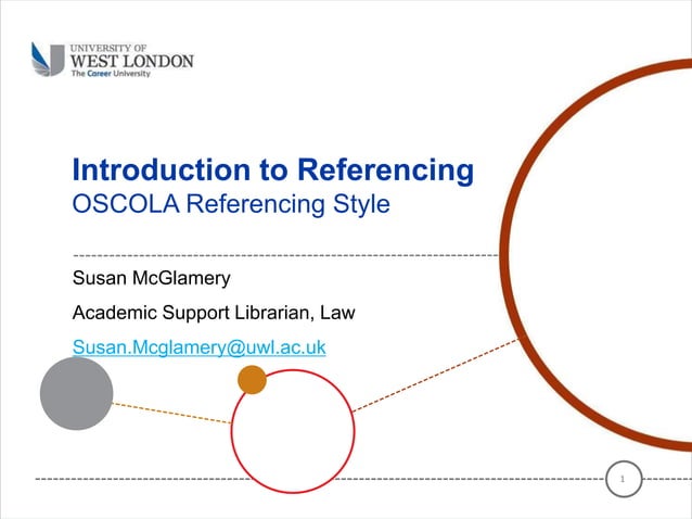 OSCOLA referencing UWL | PPTX | Internet for Beginners | Internet