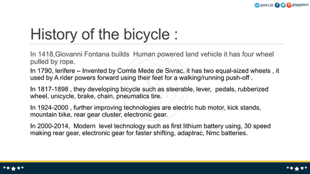 Evolution of bicycles | PPTX | Cycling | Sports