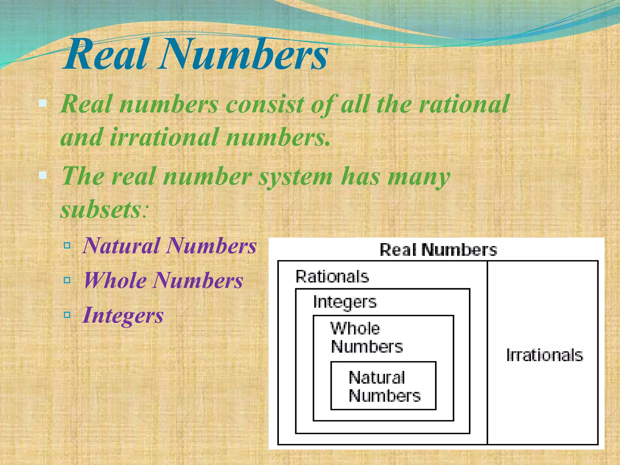 Real Numbers | PPTX