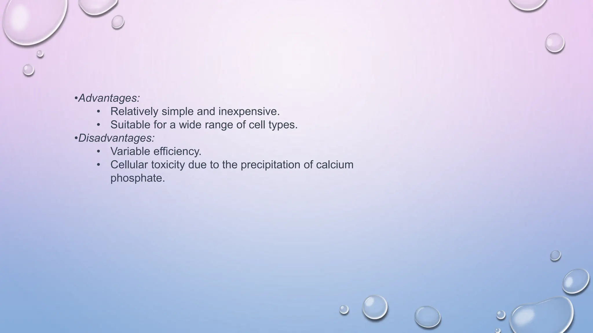 Transfection in animal cells through chemical methods like Calcium ...