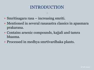 SMRITISAGARA RASA- YOGA REVIEW | PPTX