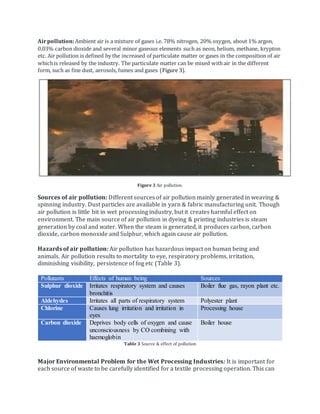 Study on the Negative Impact of Textile Sector on Environment and ...