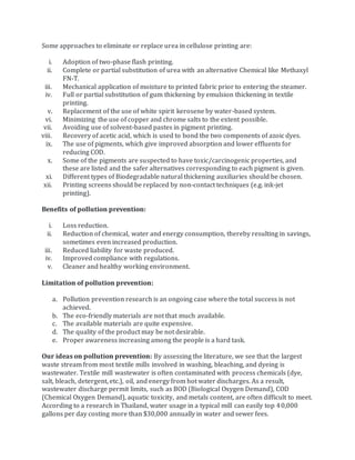 Study on the Negative Impact of Textile Sector on Environment and ...
