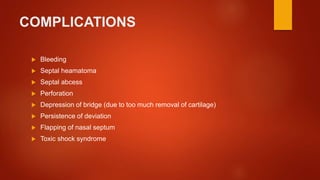 SUBMUCOUS RESECTION OF NASAL SEPTUM (SMR OPERATION) | PPTX