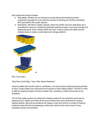 PSC Hands-Free Safety Tools - Workplace Protection | PDF