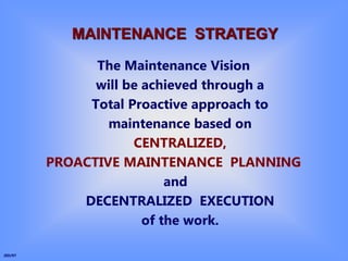 SMRP (1997) Proactive Maintenance Slides by John Day - 1997 | PDF