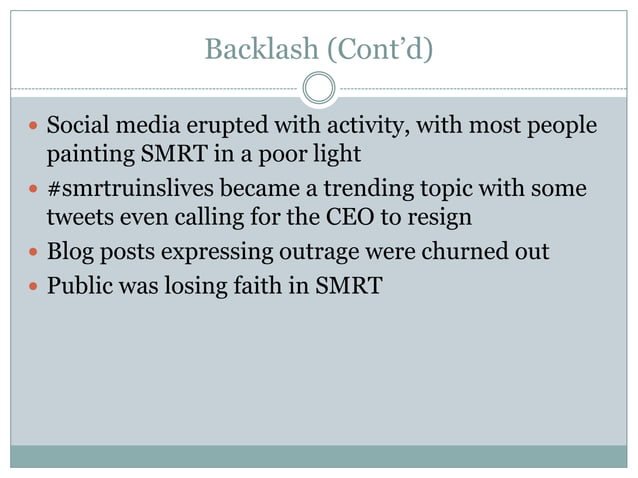 Smrt and the disruption backlash | PPT