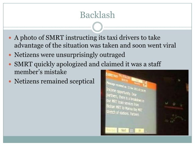 Smrt and the disruption backlash | PPT
