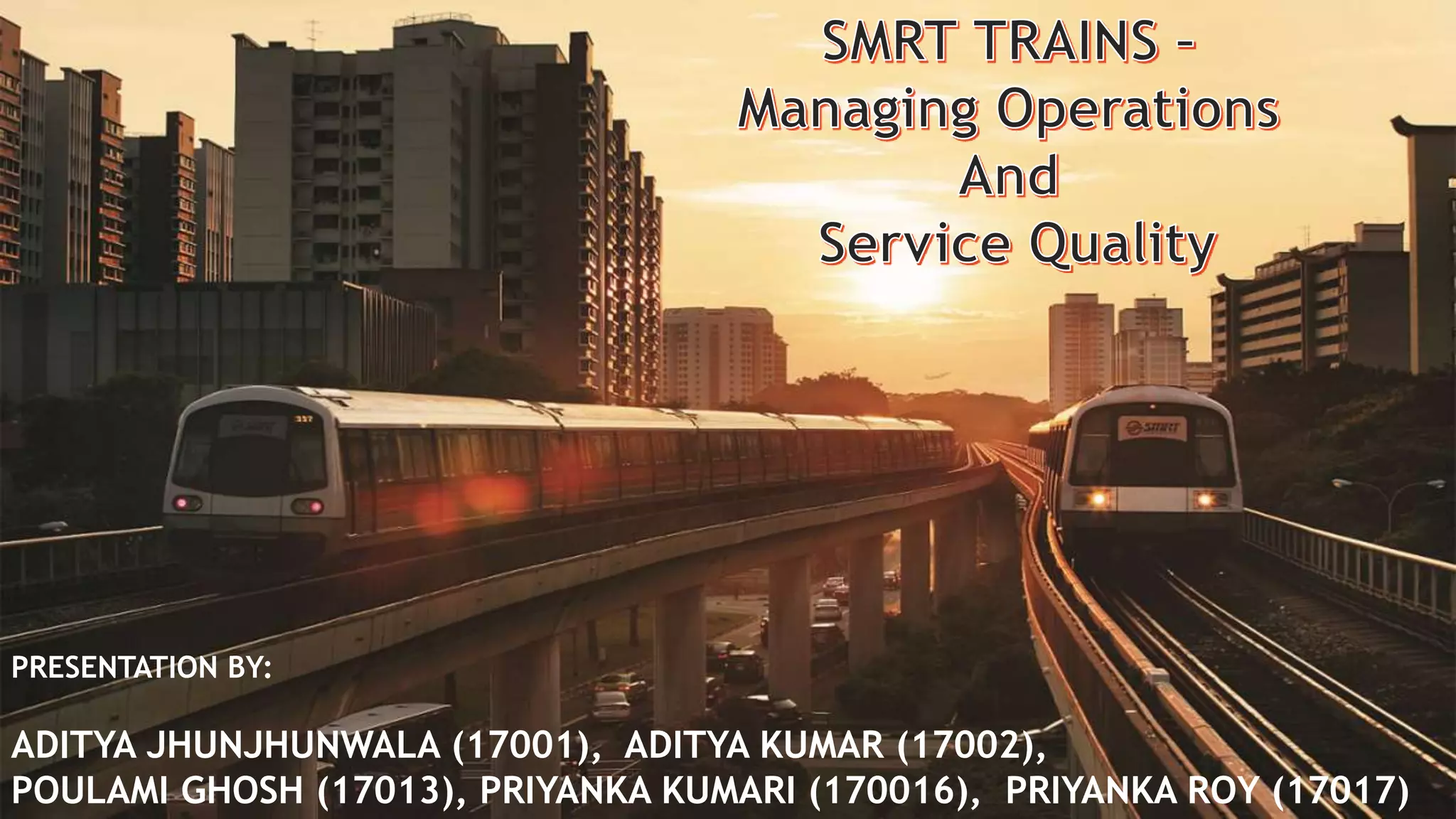 SMRT Trains Case Study | PPTX