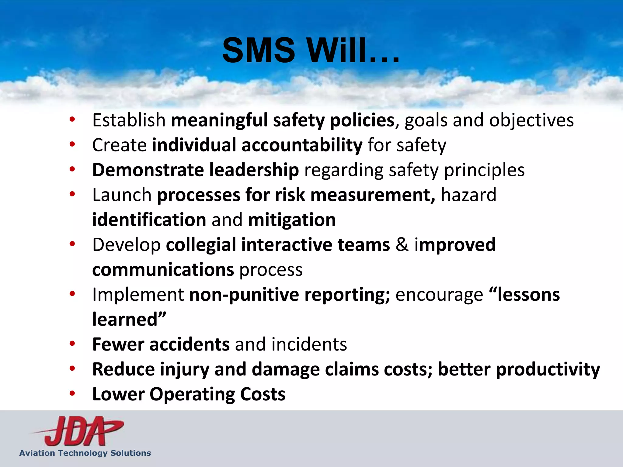 SMS - Safety Management Systems | PDF | Air Travel | Travel Type
