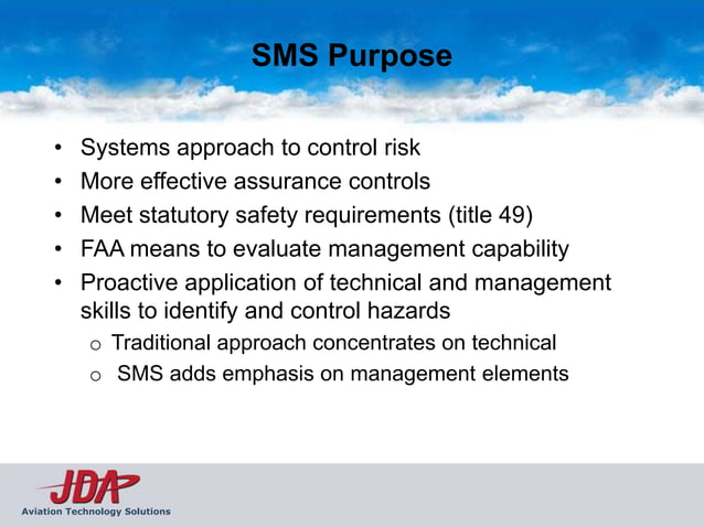 SMS - Safety Management Systems | PDF | Air Travel | Travel Type