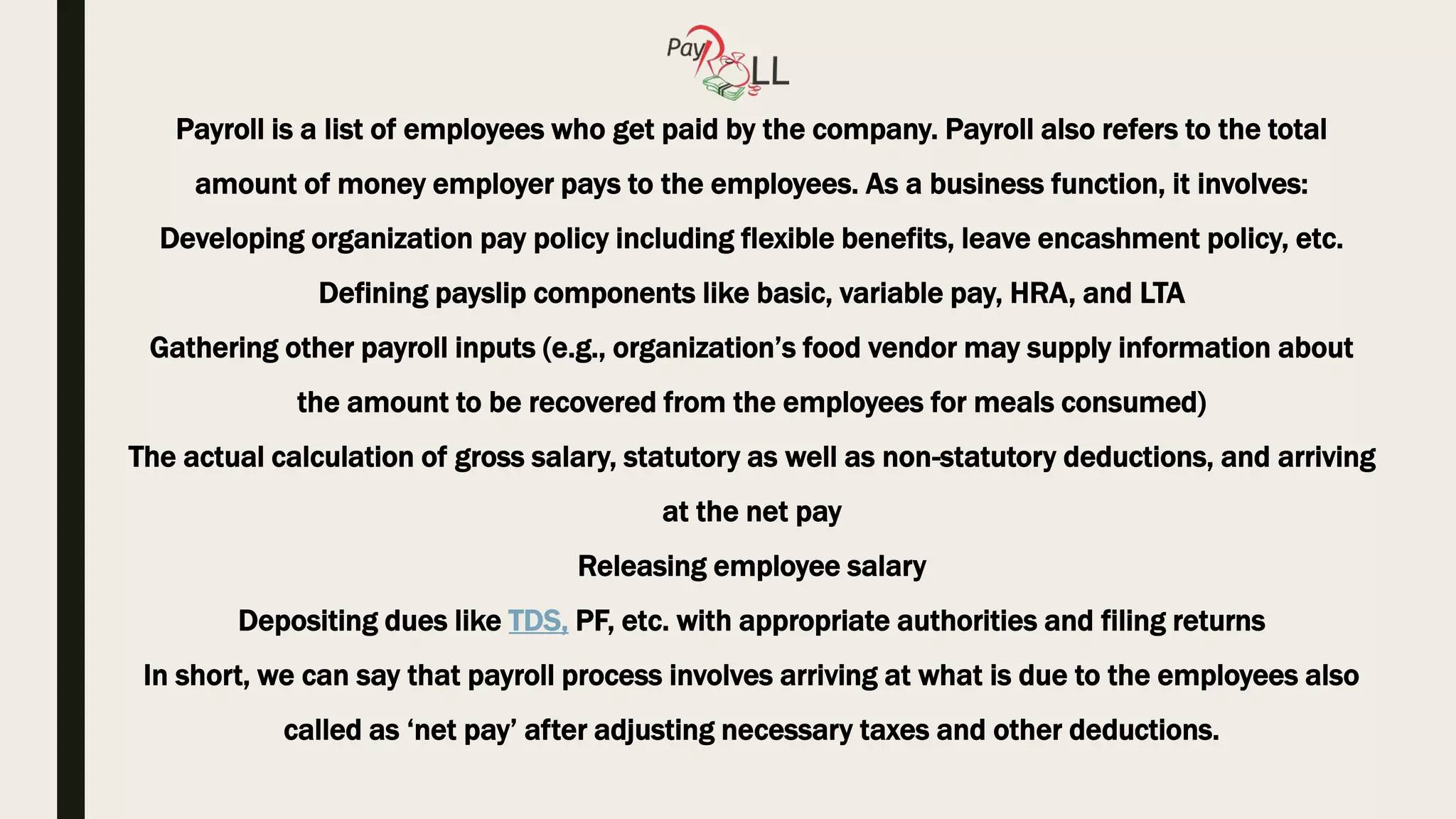 Payroll System in india | PPTX