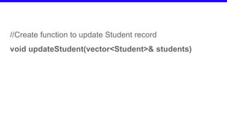 Student management system program in c language | PPTX