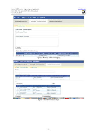 Sms based event notification system | PDF
