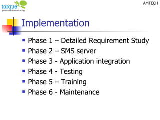 SMS integration with ERPs and Existing Systems | PPT