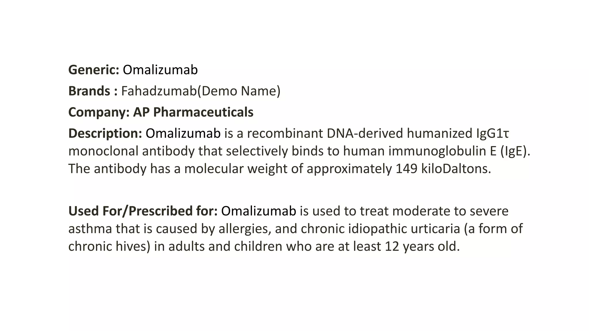 Omalizumab | PPTX