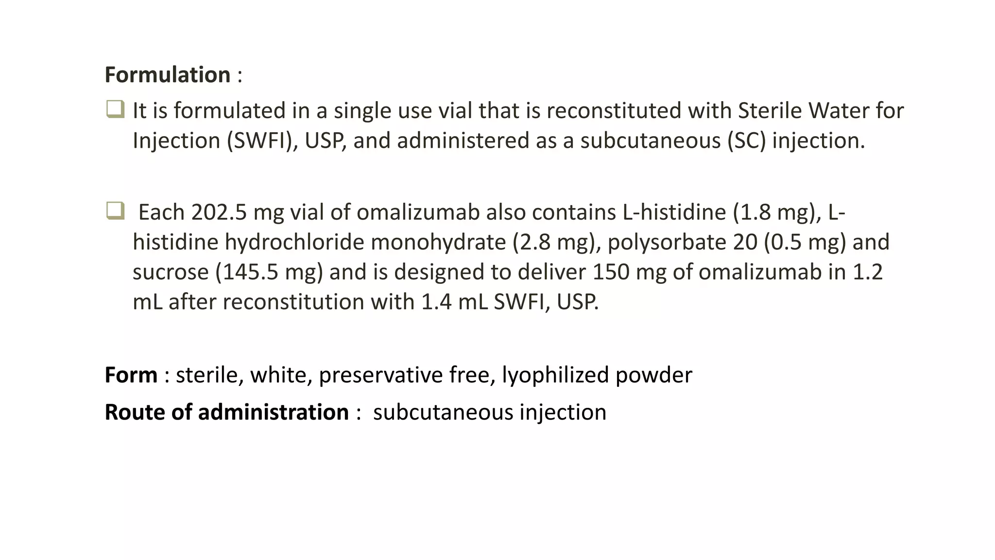 Omalizumab | PPTX