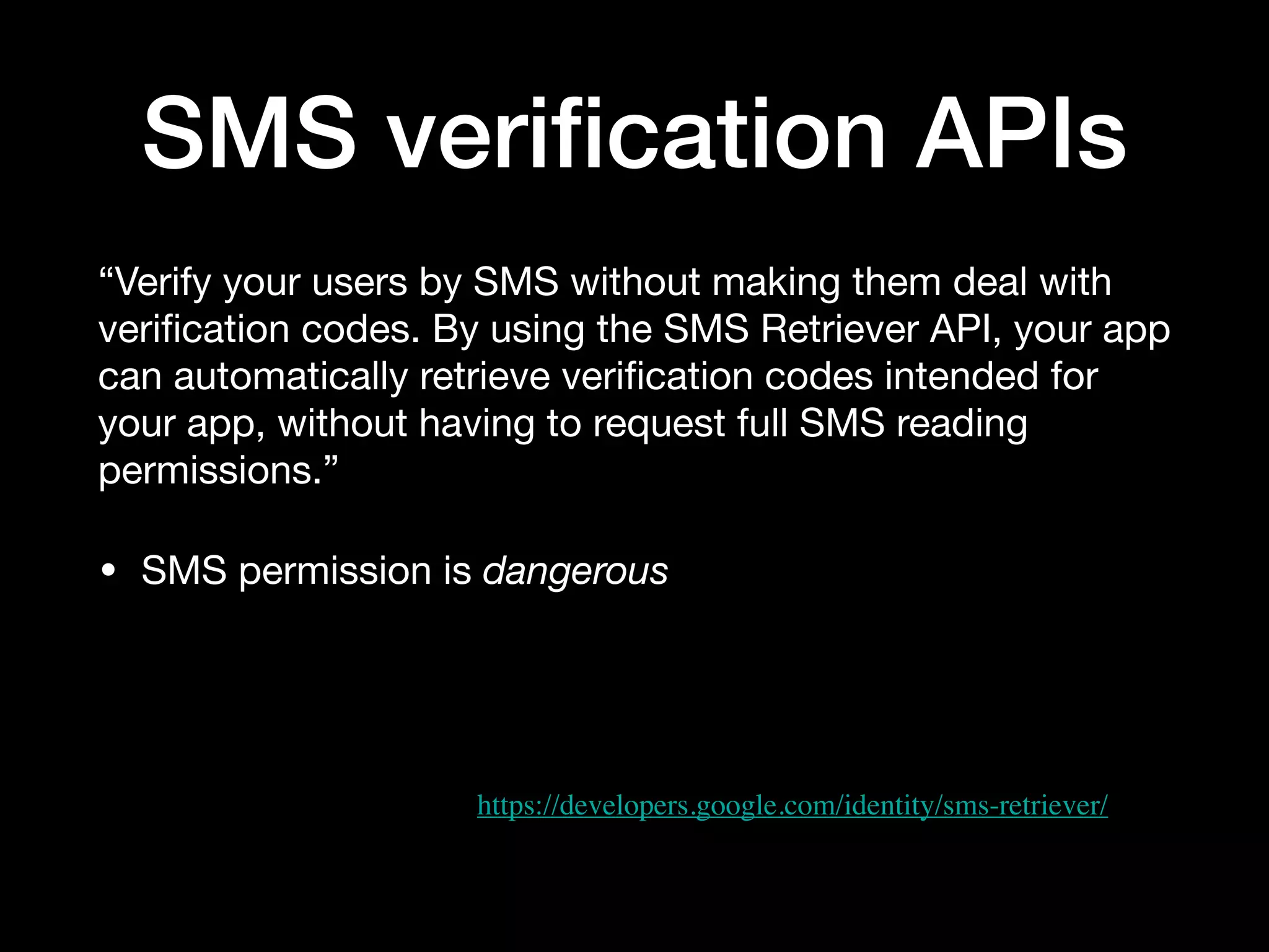 Sms verification APIs | PPT