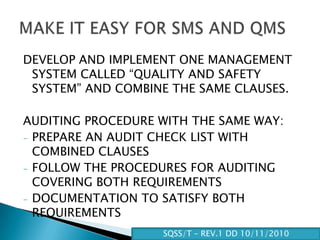 Sms and qms | PPTX