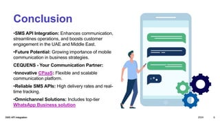 SMS API Integration in Saudi Arabia| Best SMS API Service | PPT