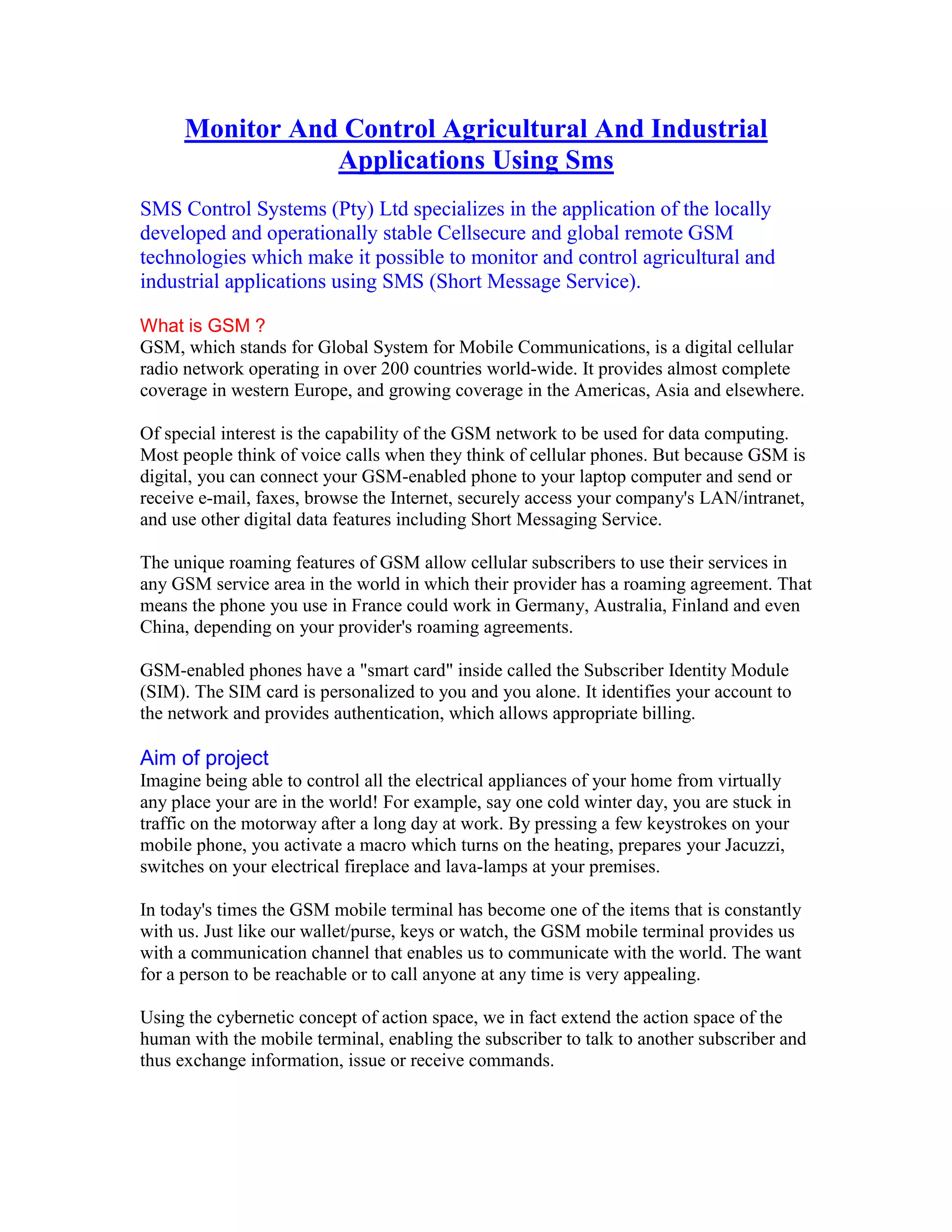 EMBEDDED PROJECTS ABSTRACT ECE-Sms based device farmer motor control ...