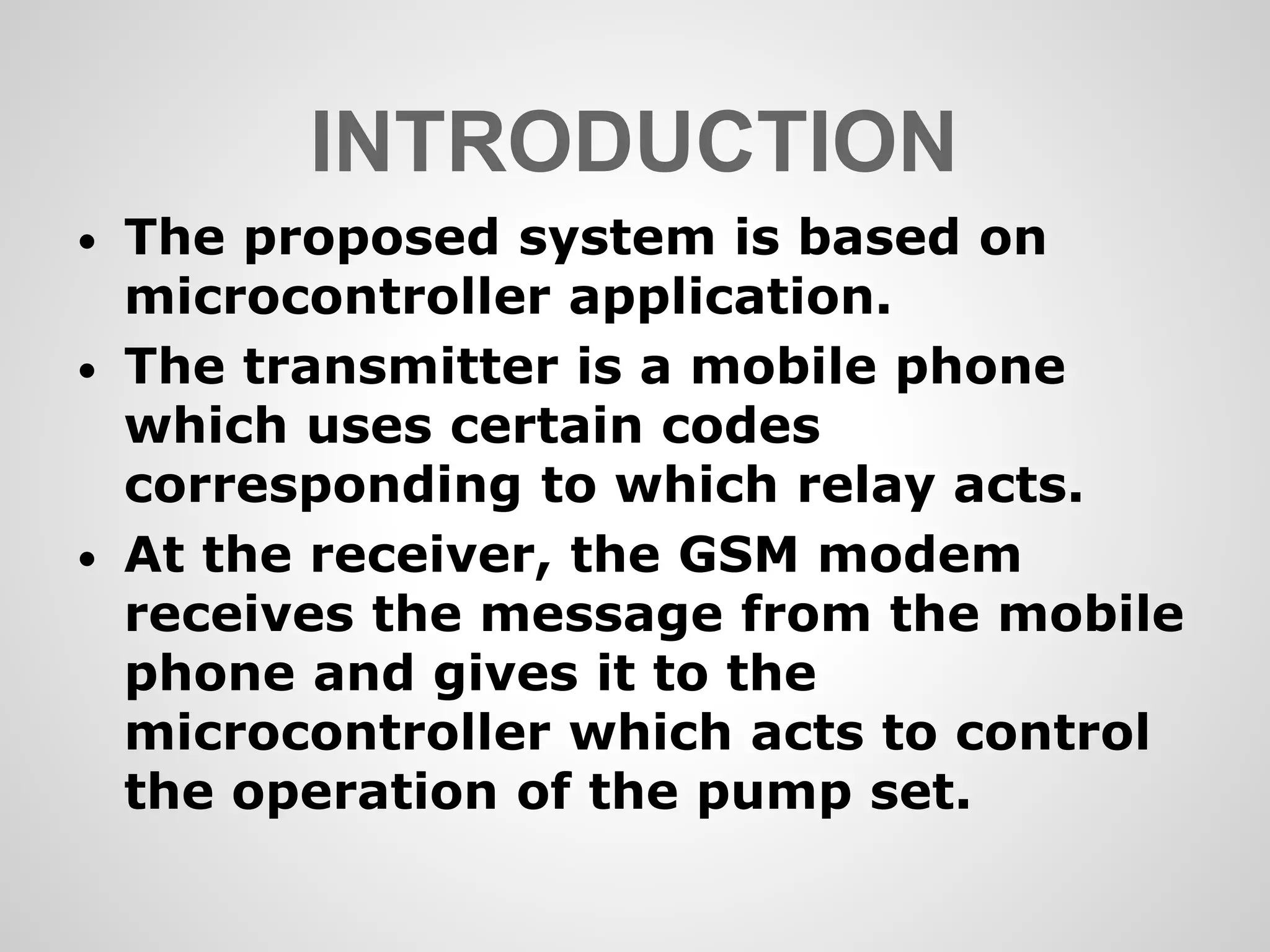 Sms based pumpset_control | PPTX