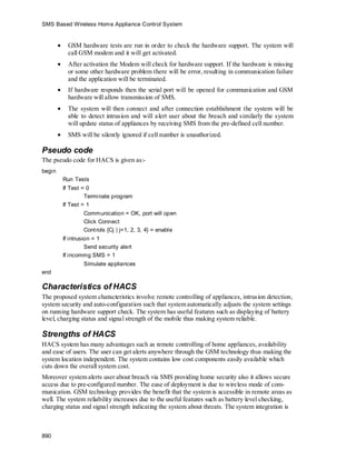 Sms based wireless appliances control | PPT