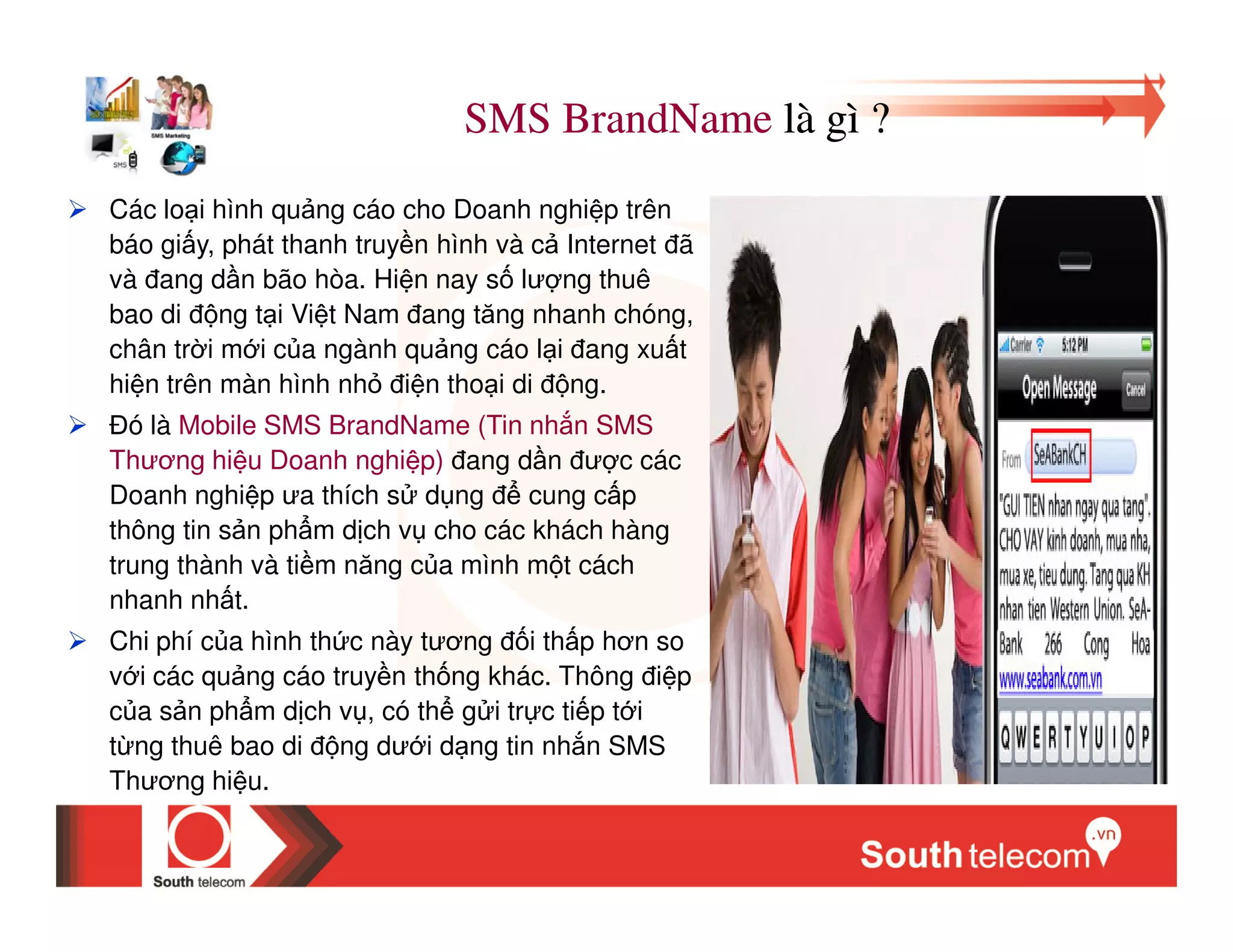 SMS brand name south telecom | PDF