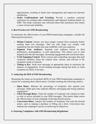 SMS broadcaster | PDF