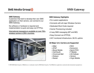 SMSdelivery Presentation | PPT