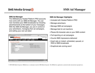 SMS Delivery Presentation | PPT