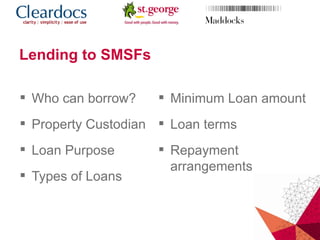 SMSFs and Borrowing | PPT